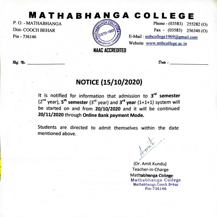 Welcome to Mathabhanga College